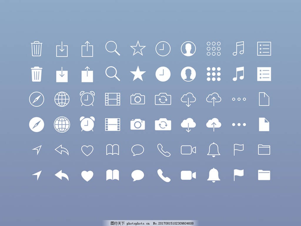 iOS应用Icons图标sketch素材图片_其他_ICON图标-图行天下素材网