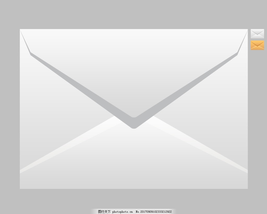 白色的邮箱邮件icon图标图片_其他_ICON图标-图行天下素材网